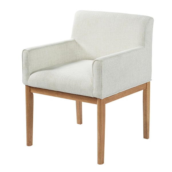 CHRISTOPHER KNIGHT HOME Elvis Beige+Natural Fabric Upholstered Dining ...
