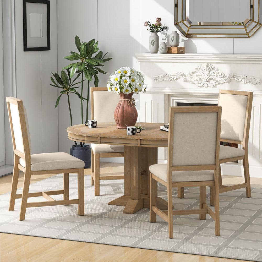 7 piece round dining set farmhouse store