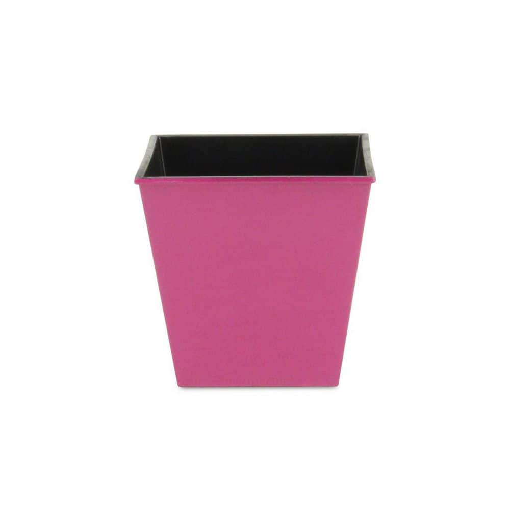 HomeRoots 51 gal. Hot Pink Indoor Plastic Square Planter with Weather ...