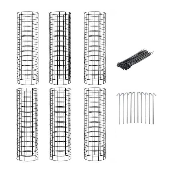 Justincity 17 in. Black Iron Tree Guard Plant Protector Expandable ...