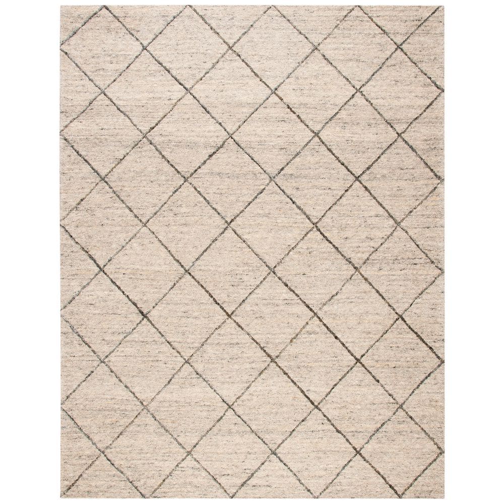 SAFAVIEH Himalaya Ivory 8 ft. x 10 ft. Geometric Trellis Area Rug ...