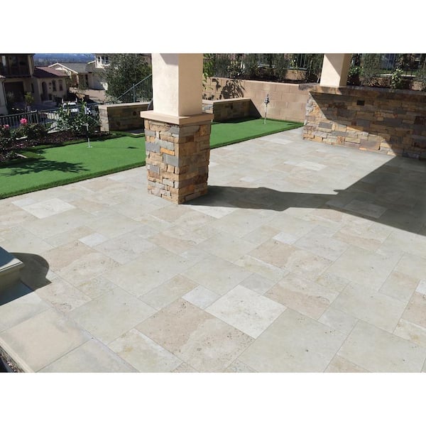 Large - Travertine Pavers - The Home Depot