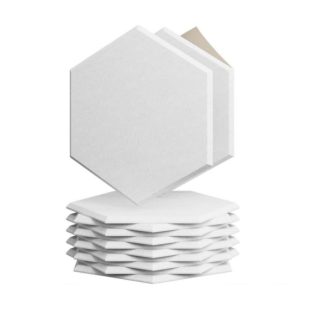 KIWDZFU 12-Pack Hexagon Sound Absorbing Panels, Self-Adhesive Acoustic ...