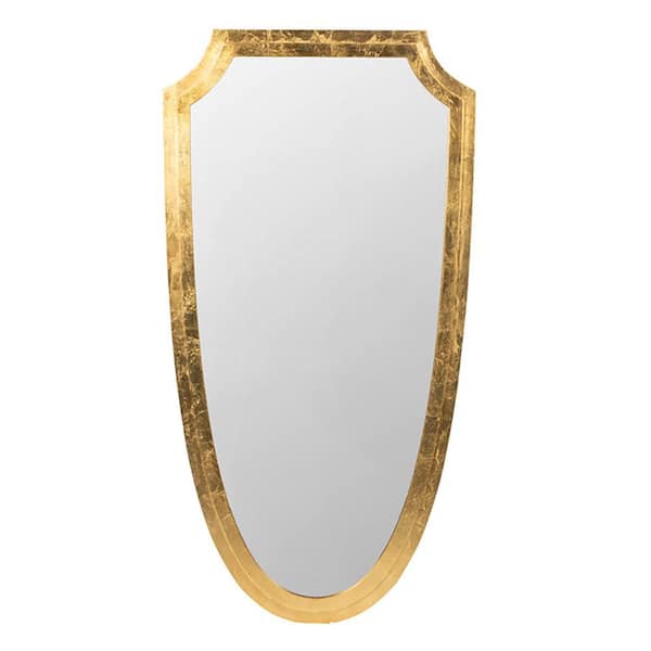 Gold 24 in. W x 46 in. H Modern Novelty Iron Framed Wall Mirror ...