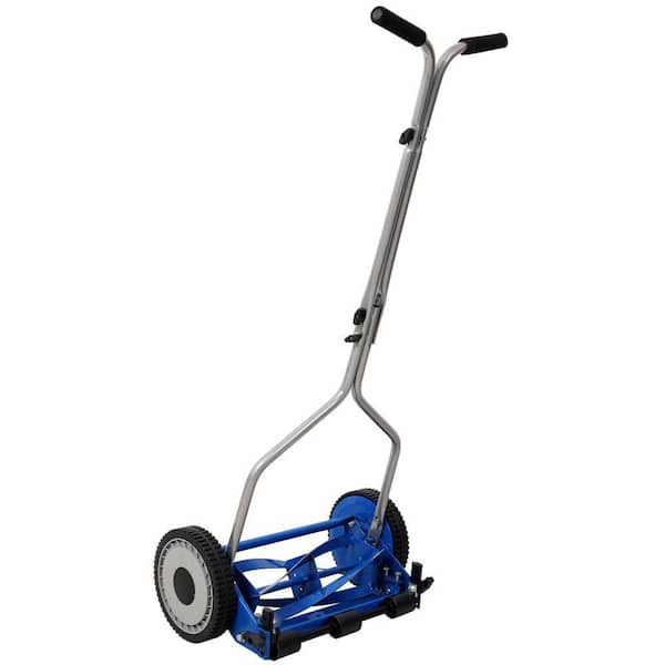 Cesicia 14 in. Blue Push Lawn Mower Lawn Rollers ANG1220-84P - The Home ...
