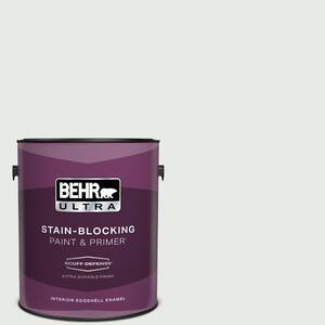 BEHR ULTRA 1 qt. #BL-W08 Frothy Surf Extra Durable Satin Enamel ...