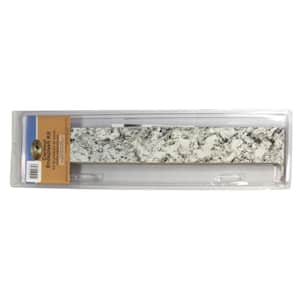 Hampton Bay Laminate End Splash Kit in White Ice Granite with Bullnose ...