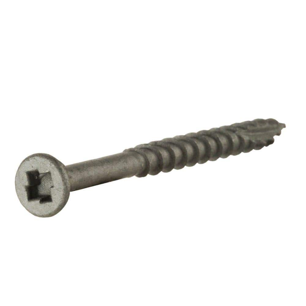 Grabber #9 2-1/2 in. Lox Flat-Head Wood Deck Screws 23815 - The Home Depot