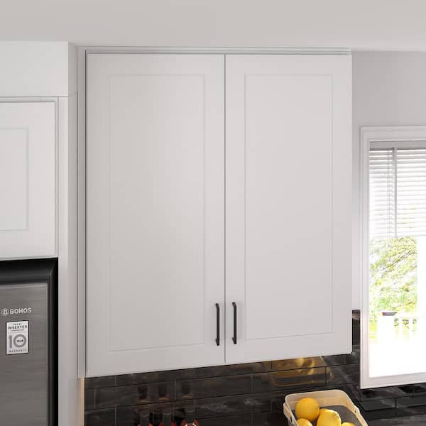 Furinno 36 in. W 12 in. H 42 in. D Ready to Assemble Plywood Wall ...