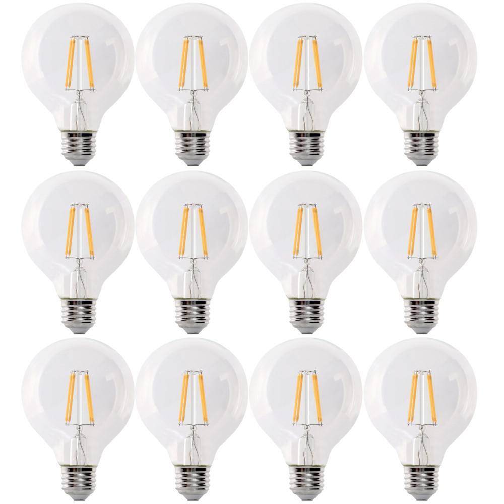 Feit Electric 40-Watt Equivalent G25 Globe Dimmable Filament Clear CEC ...