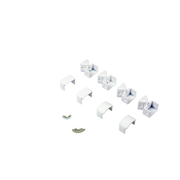 WESTBURY White Fine Texture Aluminum Fence Rail Angle Swivel Bracket ...