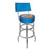 Trademark New York Knicks NBA 30 in. Chrome Padded Swivel Bar Stool ...