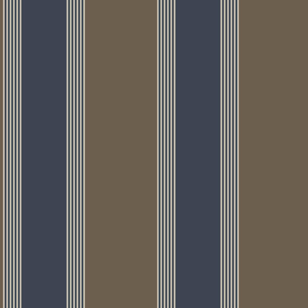 Italian Style Blue Classic Vertical Stripe Design Matte Finish Vinyl on ...