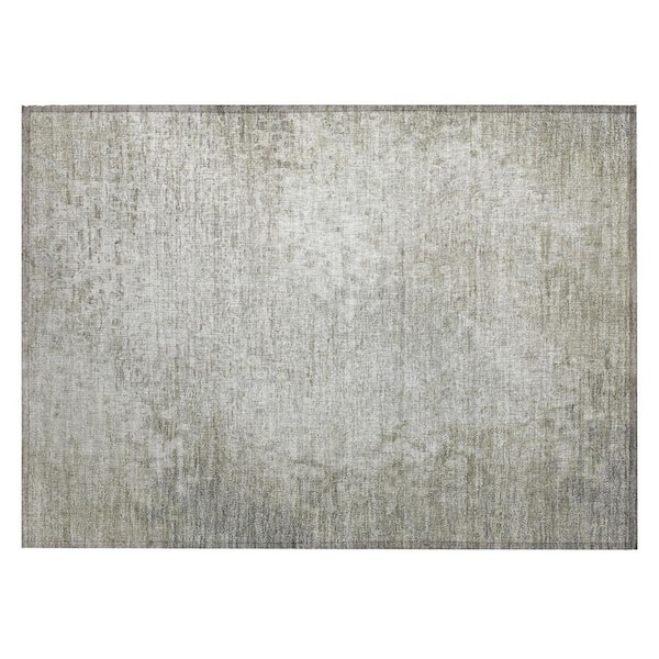 HomeRoots Beige 2 ft. x 3 ft. Woven Border Rectangle Indoor/Outdoor ...