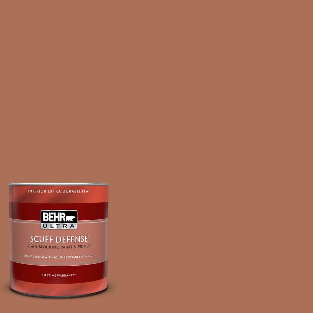 BEHR ULTRA 1 qt. #MQ1-28 Orange Flambe Extra Durable Flat Interior ...