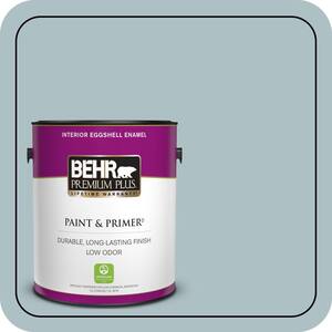 BEHR DYNASTY 1 gal. #PPU13-14 Ozone One-Coat Hide Satin Enamel Interior ...