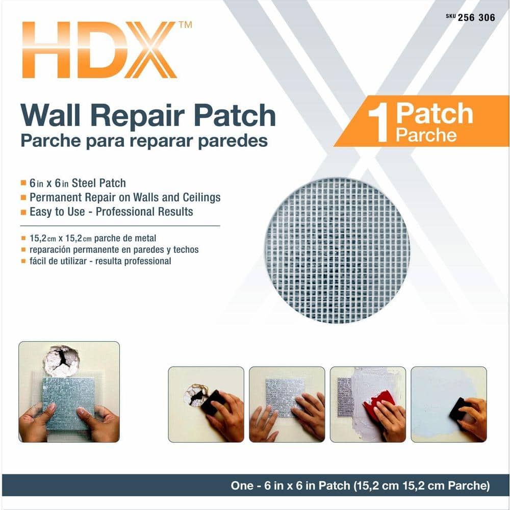 HDX 6 in. x 6 in. Drywall Wall Repair Patch 59005 - The Home Depot