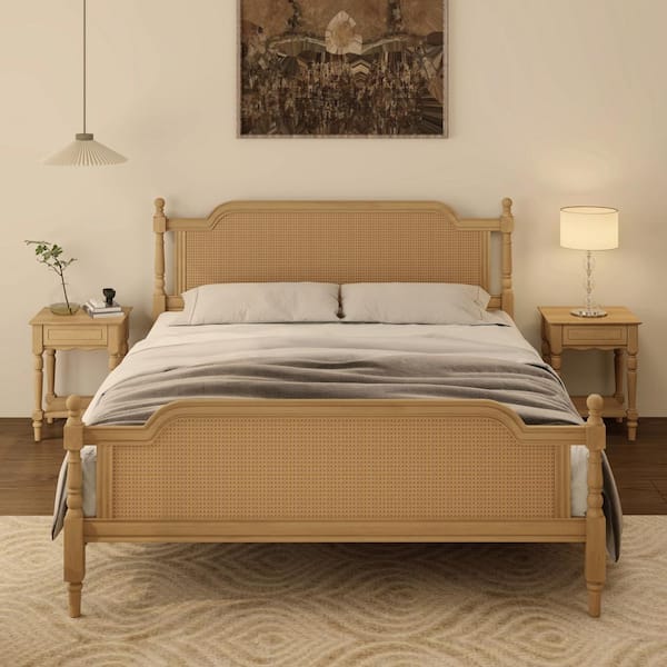 Antique walnut bed frame store
