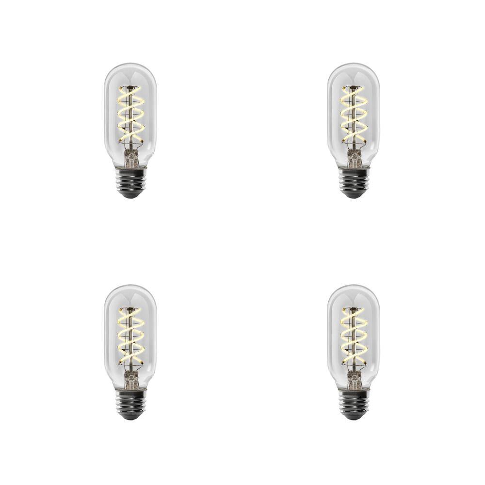 Feit Electric 40-Watt Equivalent T14 Dimmable Spiral Filament Clear ...
