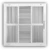 Everbilt 14 in. x 14 in. 4-Way Steel Wall/Ceiling Register in White ...