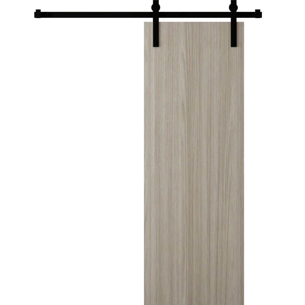Sartodoors 3011 30 in. x 80 in. Sold Core Oak Franko Color Wood Sliding ...