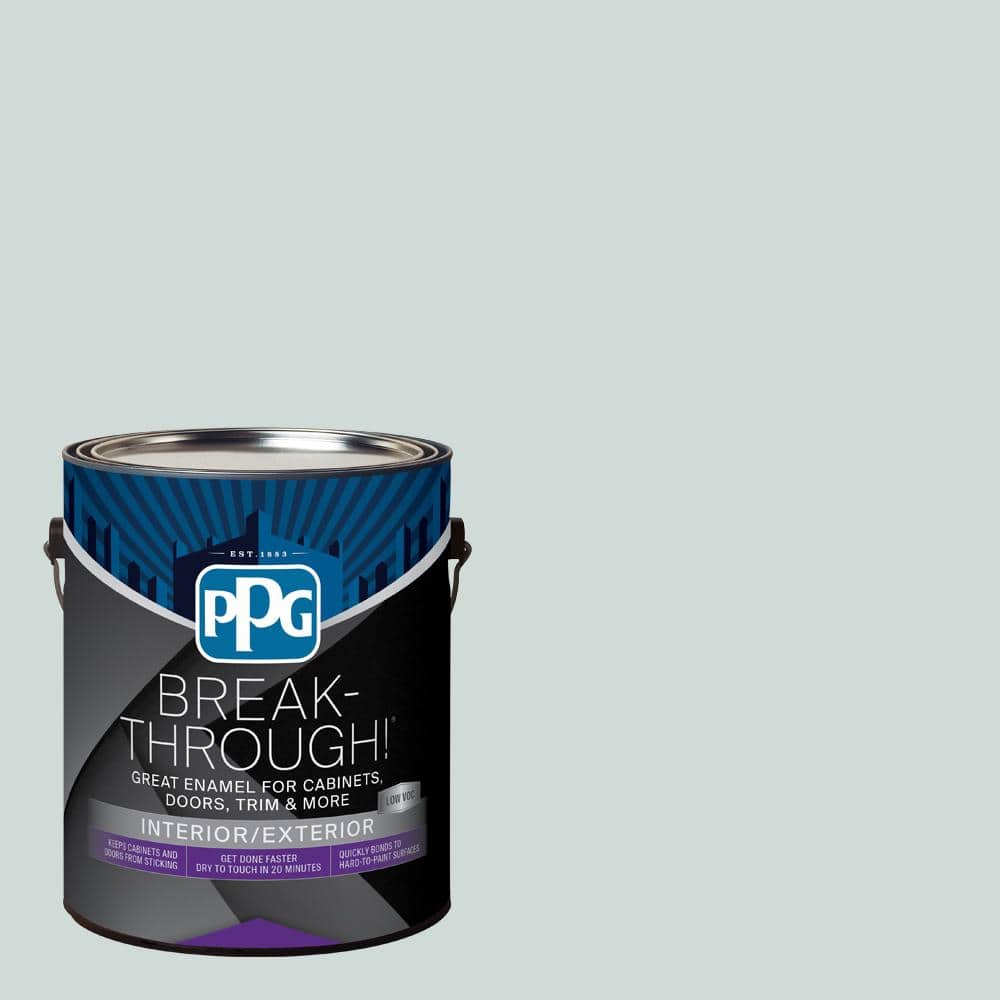 Break-Through! 1 gal. PPG1144-1 Morning Fog Satin Door, Trim & Cabinet ...