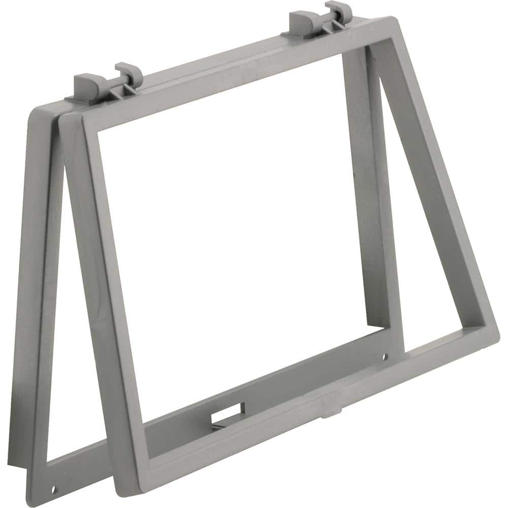 Prime-Line 6-1/8 in. x 10-1/8 in. , Gray Plastic Window Screen Wicket ...