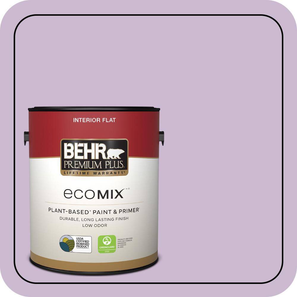 BEHR PREMIUM PLUS 1 gal. #660C-3 Sweet Petal Flat EcoMix Plant-Based ...