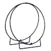 UniFlame 24 in. Diameter Black Log Hoop with 1/2 in. Solid Stock Steel ...