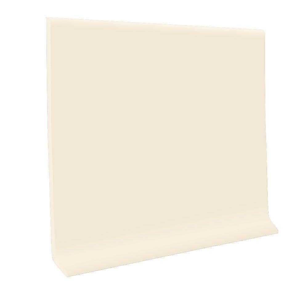 ROPPE Vinyl 4 in. x 0.080 in. x 48 in. Bisque Vinyl Wall Cove Base (30 ...