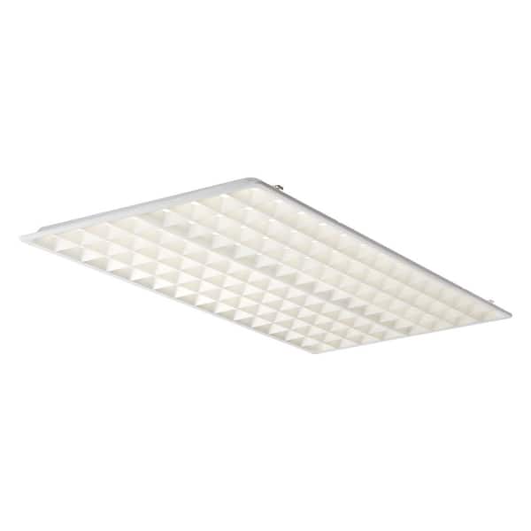 EnviroLite 2 ft. x 4 ft. 5000 Lumens Integrated LED White Honeycomb ... EnviroLite 2 ft. x 4 ft. 5000 Lumens Integrated LED White Honeycomb ...