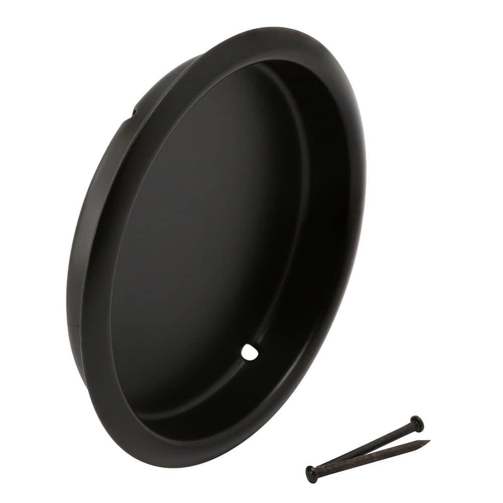 Prime-Line CLOSET DOOR FINGER PULL, 2-1/8 in., MATTE BLACK N 7572 - The ...