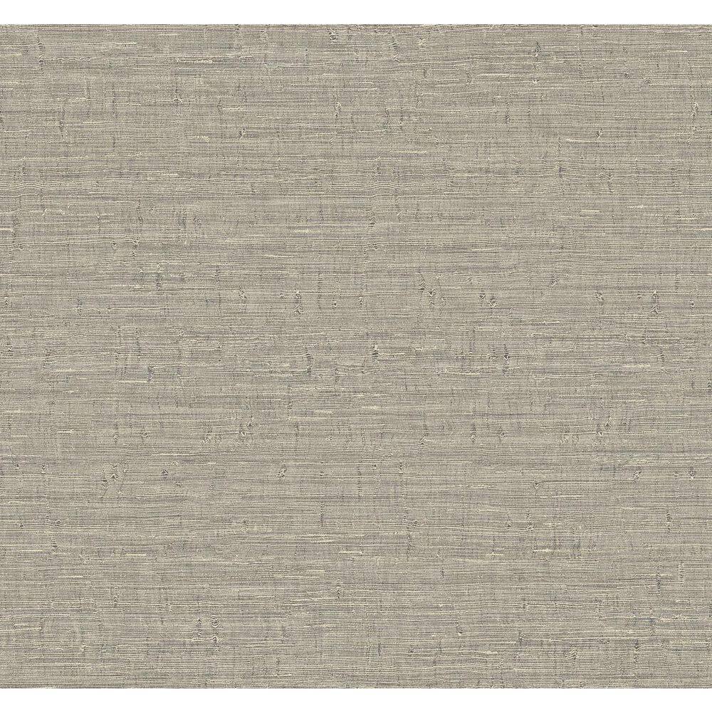Seabrook Designs 60.75 sq. ft. Ash Wilslow Weave Embossed Vinyl ...