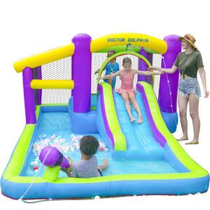 Alpulon Multi-Color Inflatable Water Slide Outdoor Kids Water Park Play ...