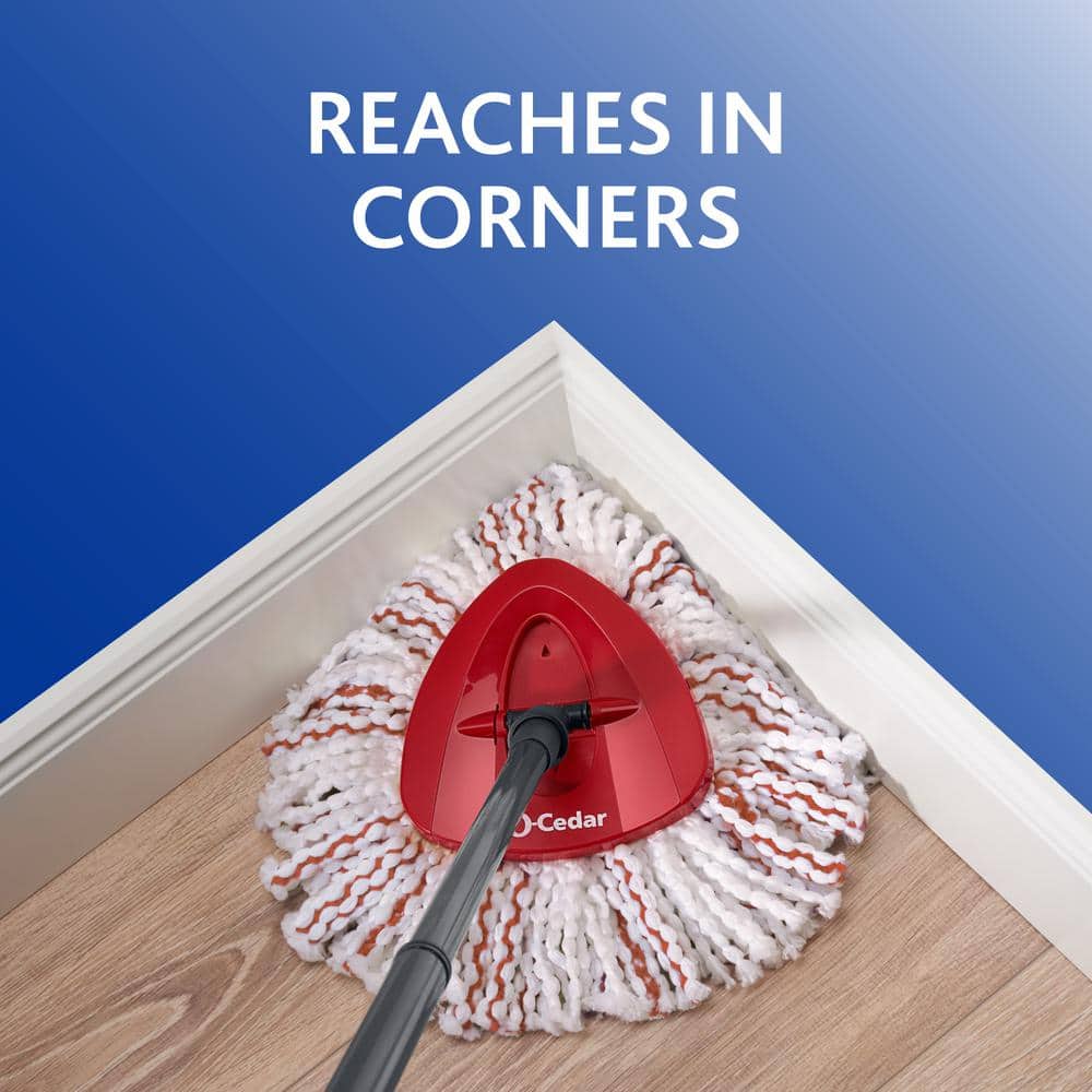 EasyWring Deep Clean Microfiber Spin Mop with Bucket System and 2 Extra ...