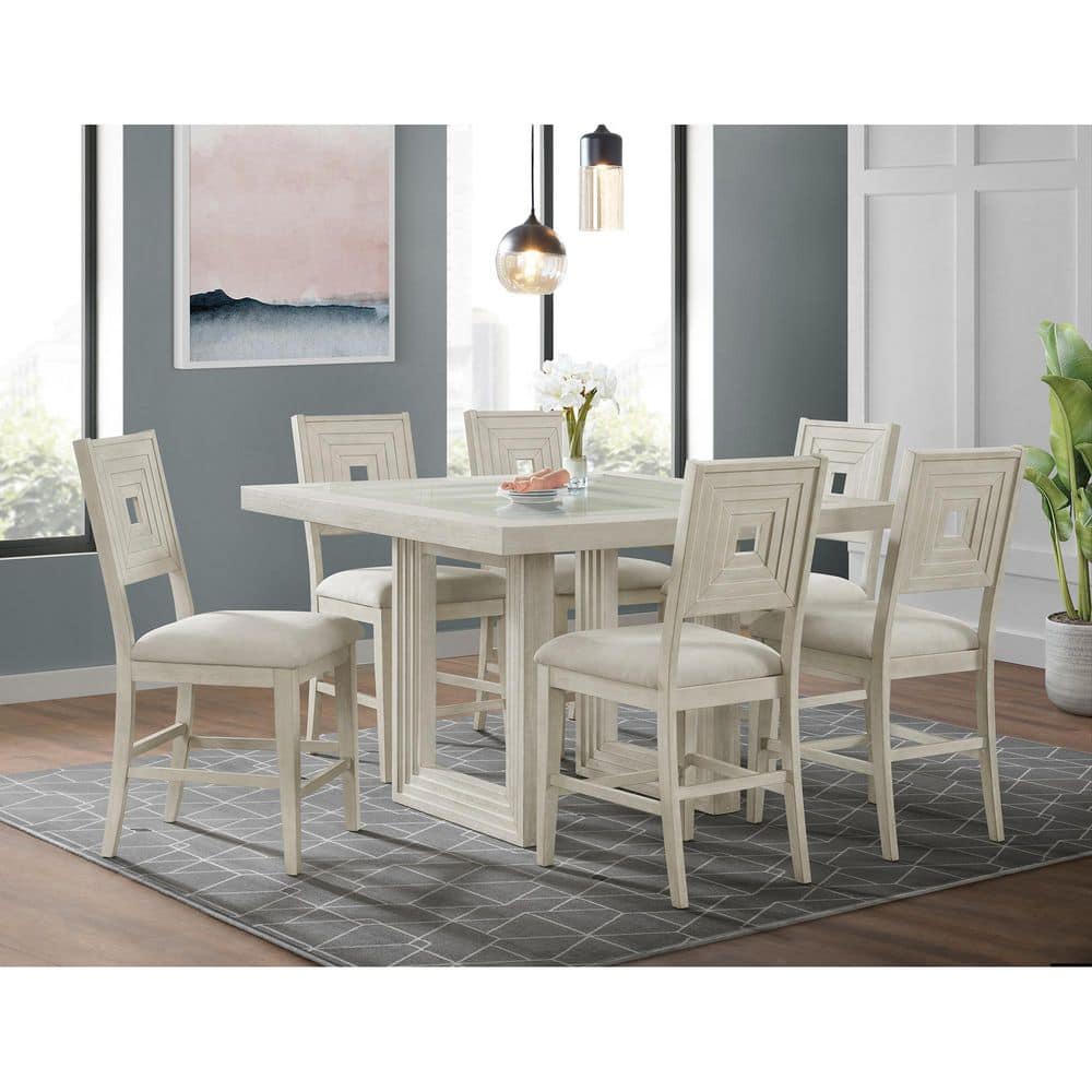 Picket House Furnishings Rhiannon Antique White Wood upholstered ...