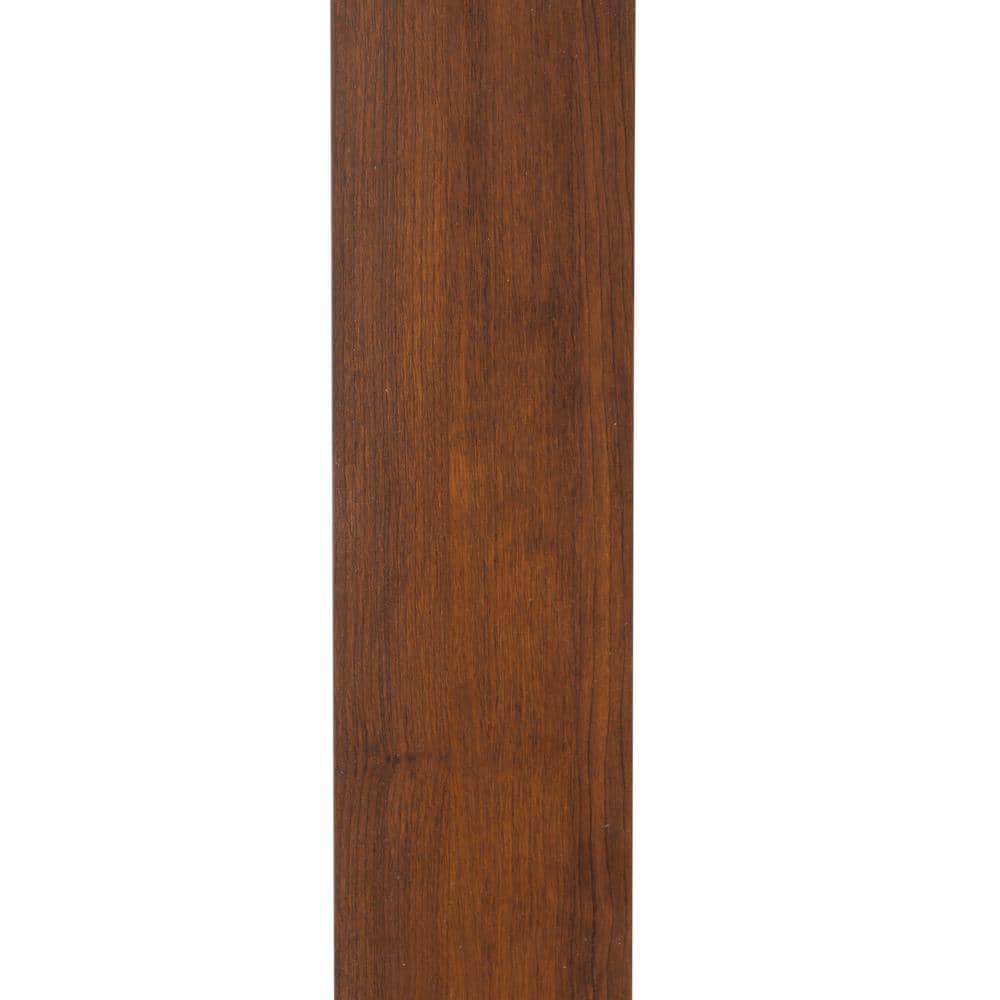 Ejoy 4 in. W x 105 in. L x 2 in. Thick Cherry Wood WPC Composite Wall ...