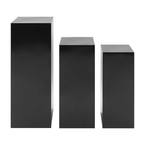 YIYIBYUS Black Metal Iron Decorative Stands Display Pedestal Stands ...