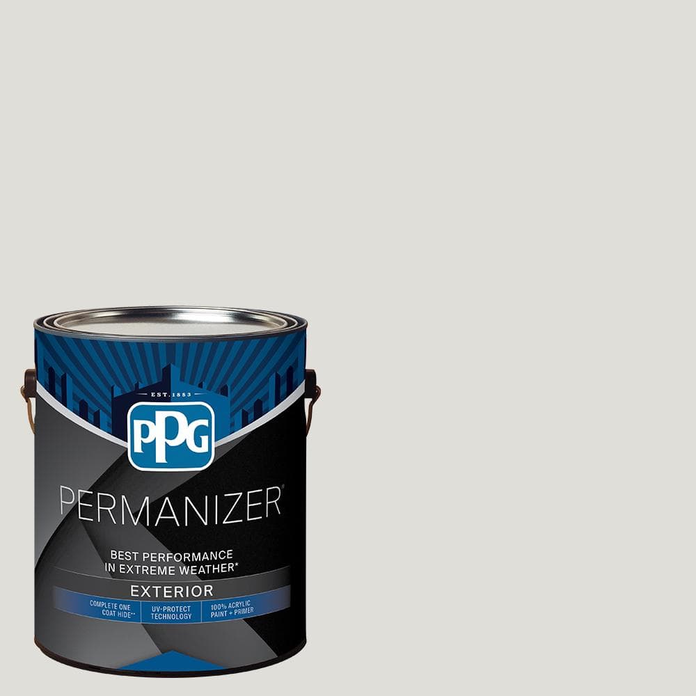 PERMANIZER 1 gal. PPG14-03 Seagull Semi-Gloss Exterior Paint PPG14-03PZ ...