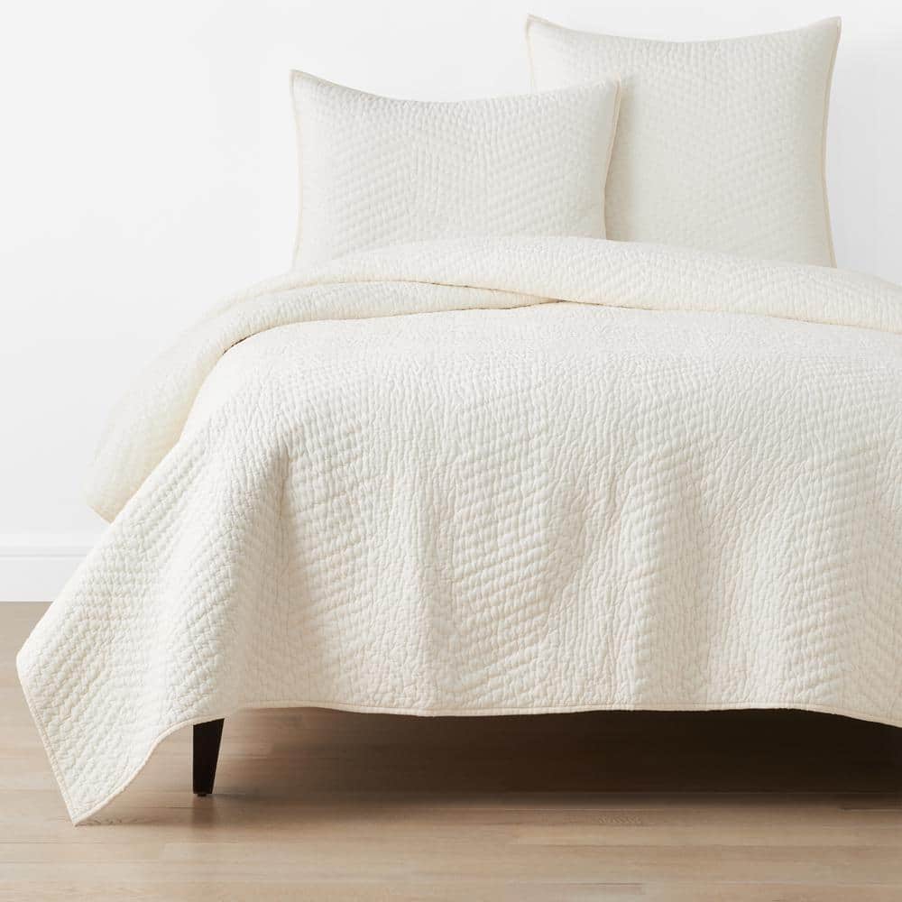 The Company Store Company Cotton Voile Ivory King Cotton Quilt C3A3-K ...