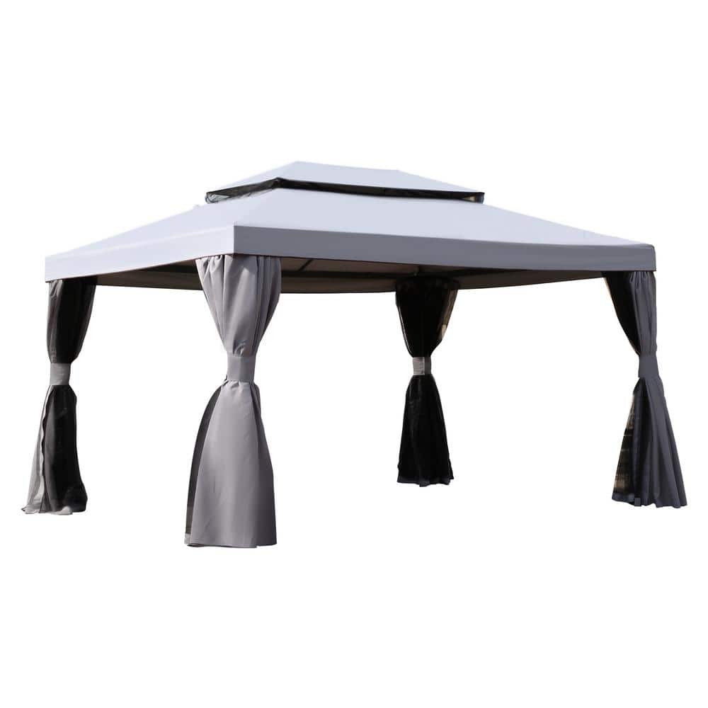 Siavonce 13 ft. x 10 ft. Outdoor Patio Gazebo Canopy Tent With ...