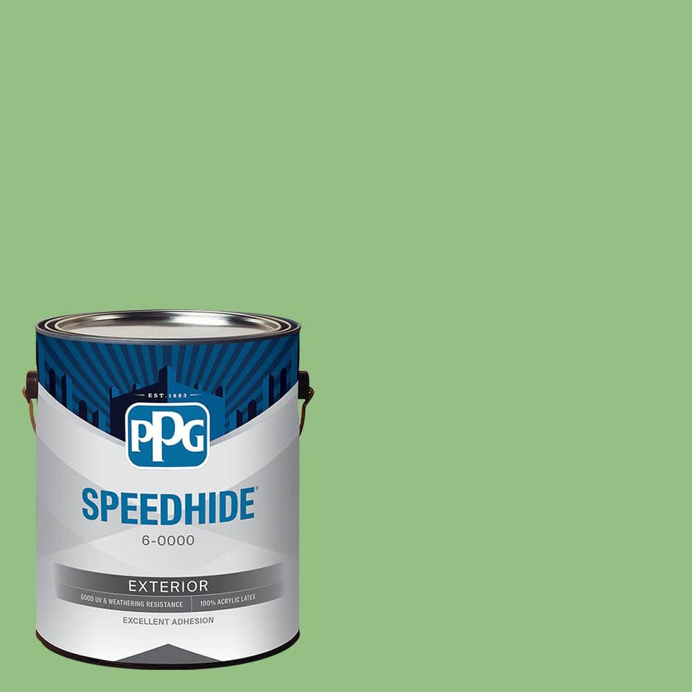 Reviews for SPEEDHIDE 1 gal. PPG1223-5 Hearty Hosta Flat Exterior Paint ...
