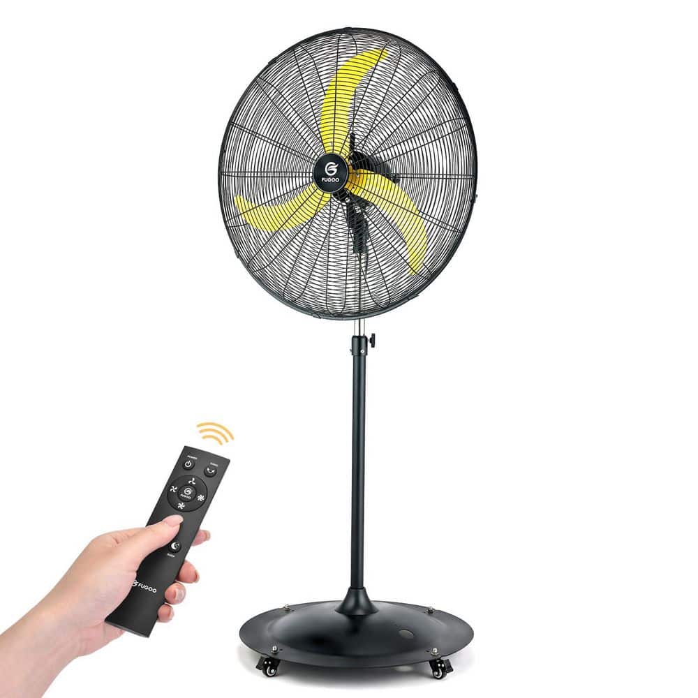 Have a question about FUGOO 30 in. Oscillating Pedestal Fan in Yellow ...