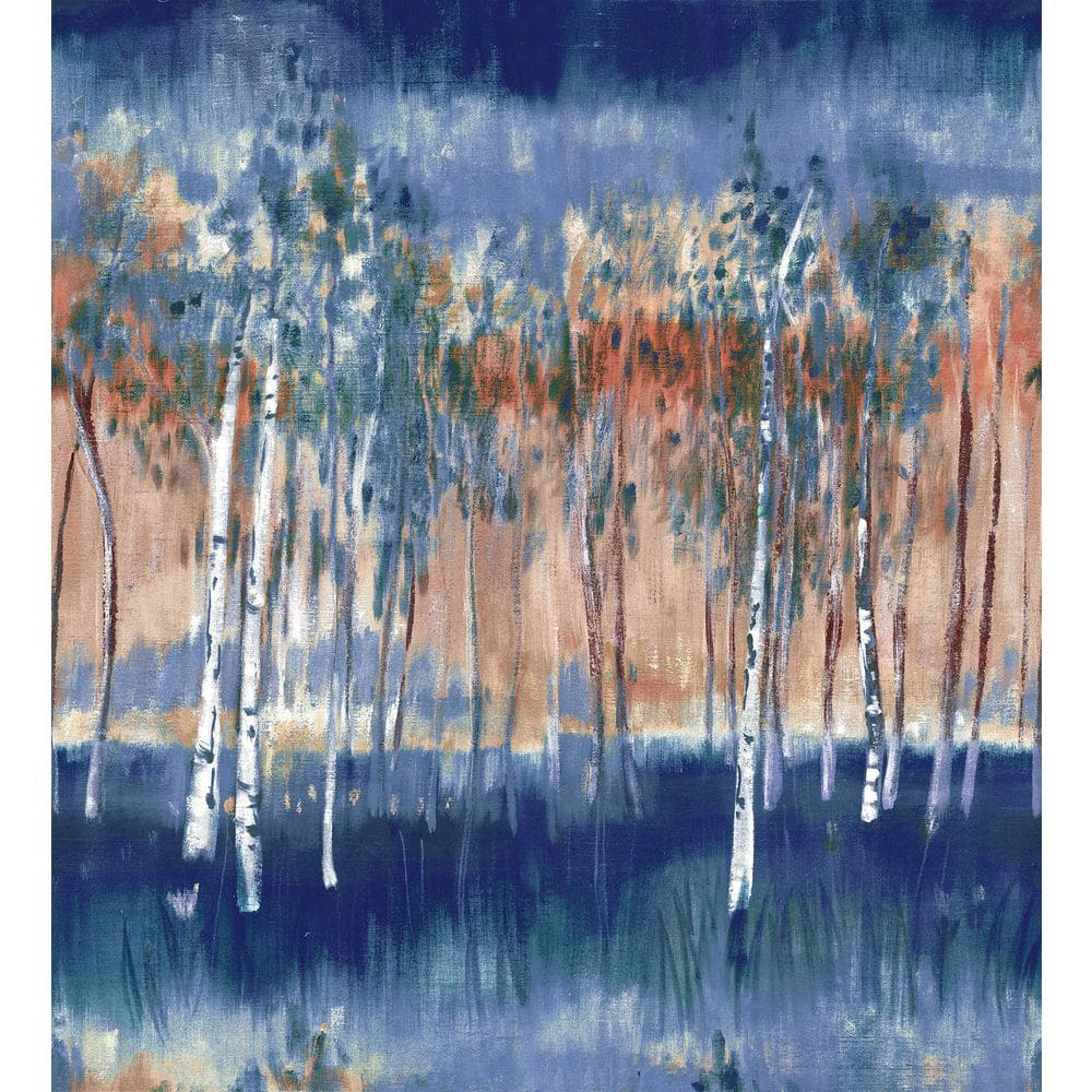 A-Street Prints Primavera Dark Blue Wall Mural Wallpaper Sample 4193 ...