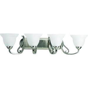Progress Lighting Torino Collection 5-Light Brushed Nickel Etched Glass ...