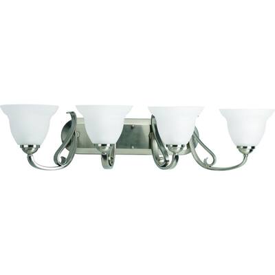 Progress Lighting Torino Collection 5-Light Brushed Nickel Etched Glass ...
