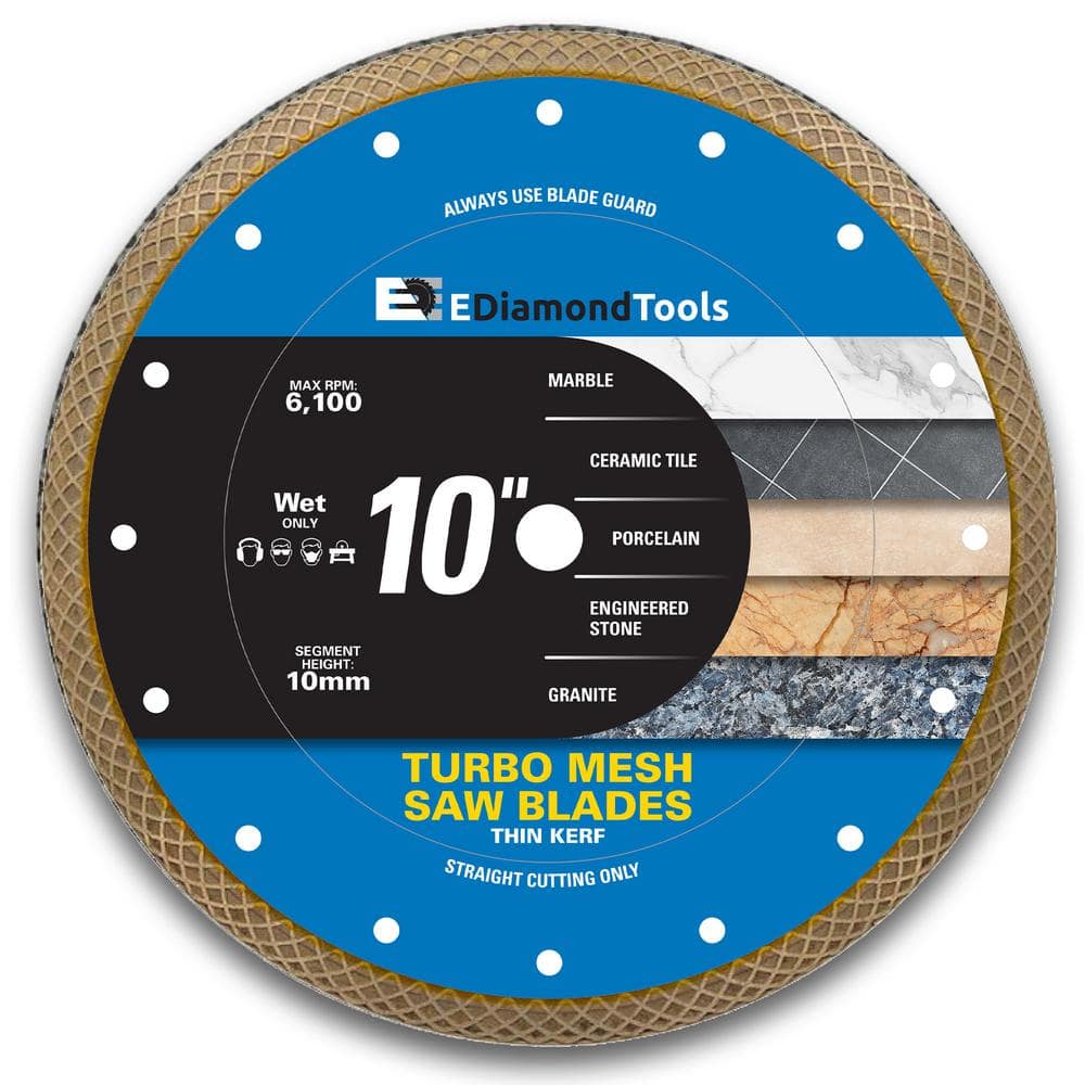EDiamondTools 10 in. Porcelain Tile, Ceramic Tile, Marble, Granite and ...