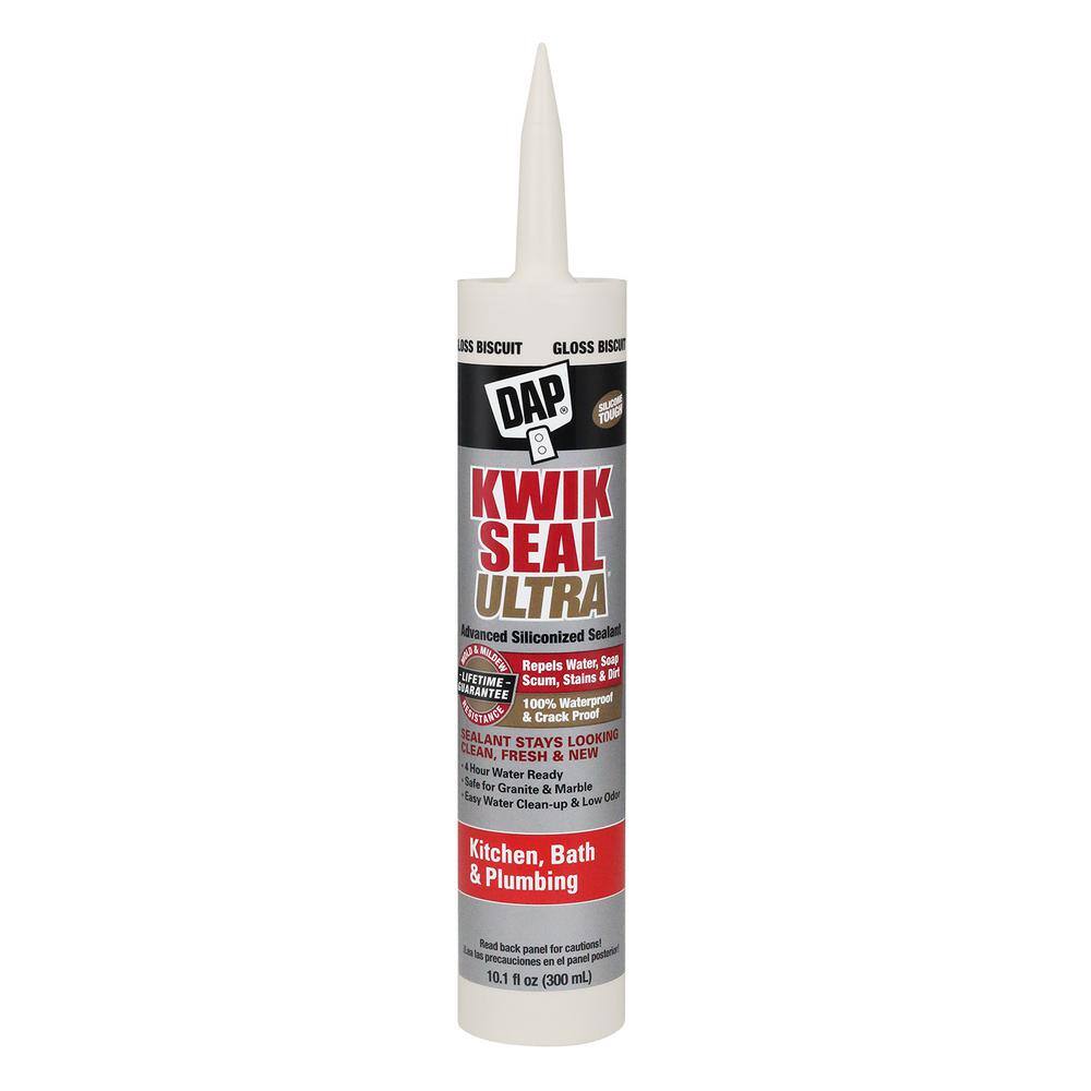 DAP Kwik Seal Ultra 10.1 oz. Biscuit Advanced Siliconized Kitchen and ...