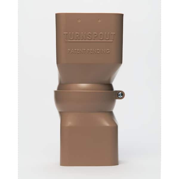 Reviews for TURNSPOUT Small Tan Plastic Downspouts Connector Gutter ...