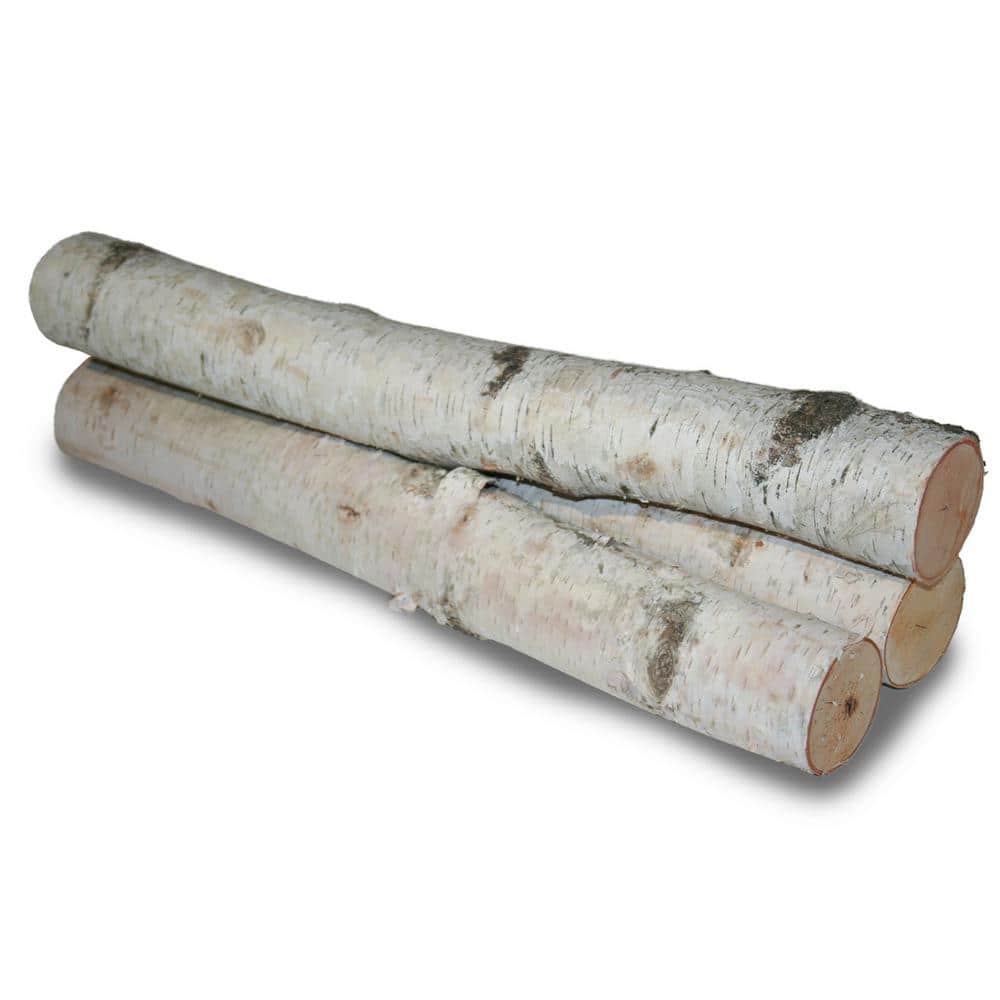 WILSON (13100) White Birch Kiln Dried Real Fireplace XL Long Wood Logs ...